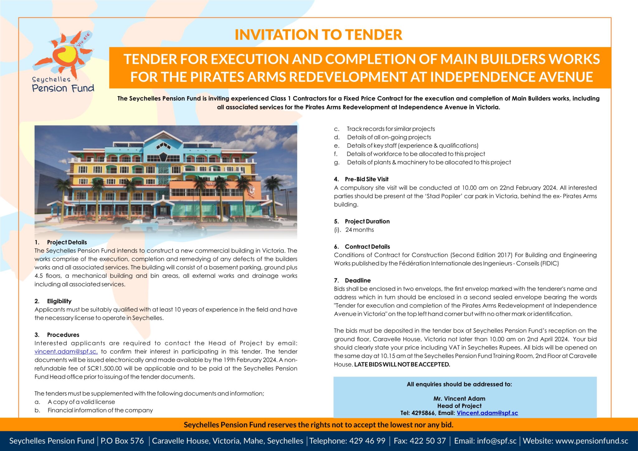 Tender for Execution and Completion of Main Builders Works for the ...